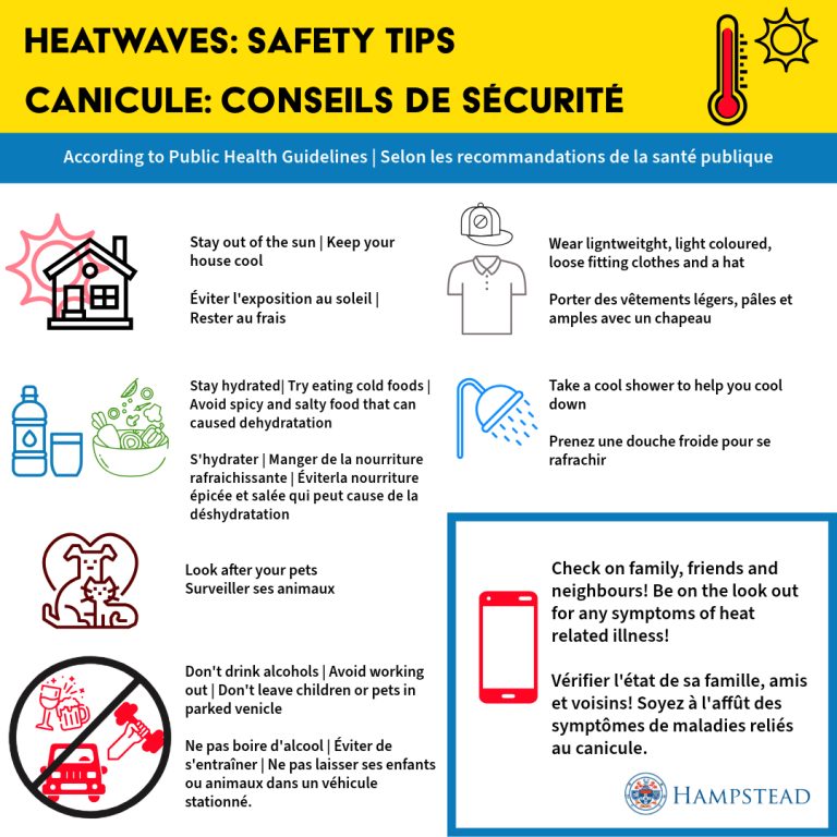 Heat Wave Safety Tips - Hampstead